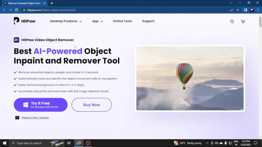 HitPaw Video Object Remover：轻松移除视频中不需要的物体