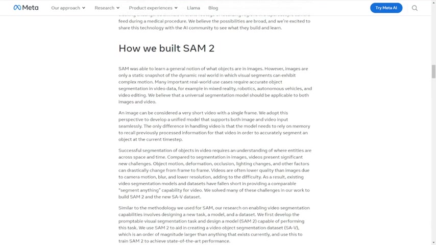 Meta SAM 2：次世代画像・動画セグメンテーションAIモデル徹底解説