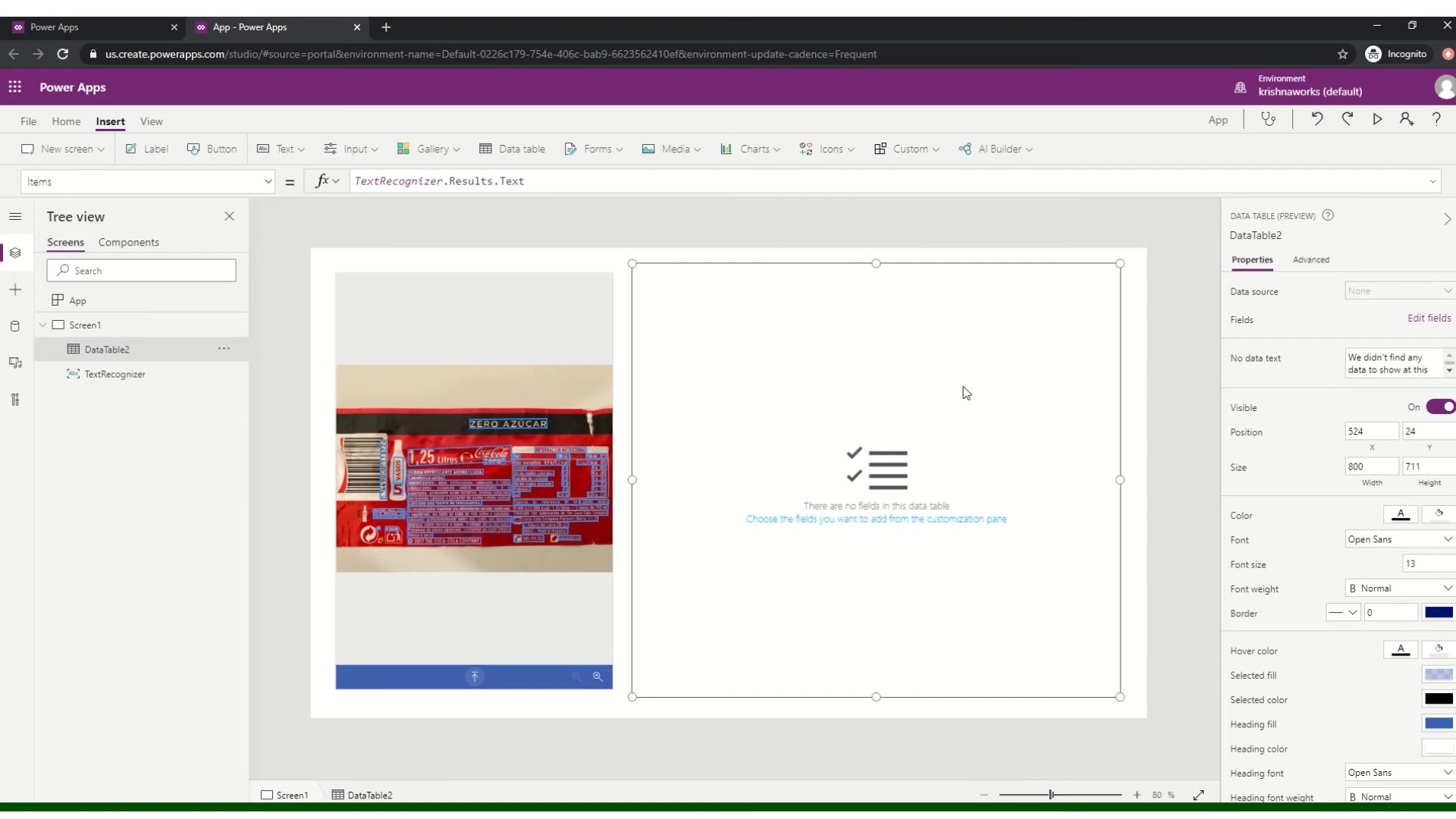 Power Apps TextRecognizer：画像からデータ一括抽出ガイド
