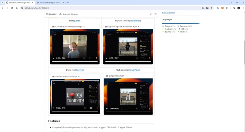 IOPaint: Free AI Tool for Image Inpainting and Outpainting