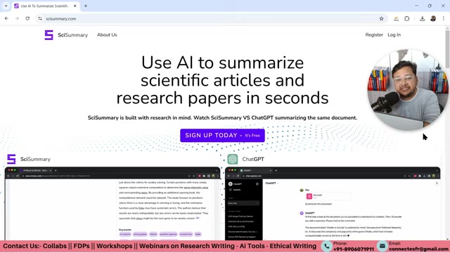 SciSummary: AI-Powered Research Paper Summarization Tool
