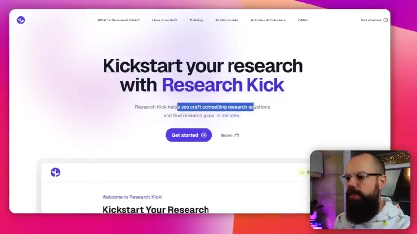 Research Kick: AI Tool for Academic Research Review