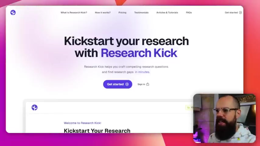 Research Kick: AI Tool for Academic Research Review