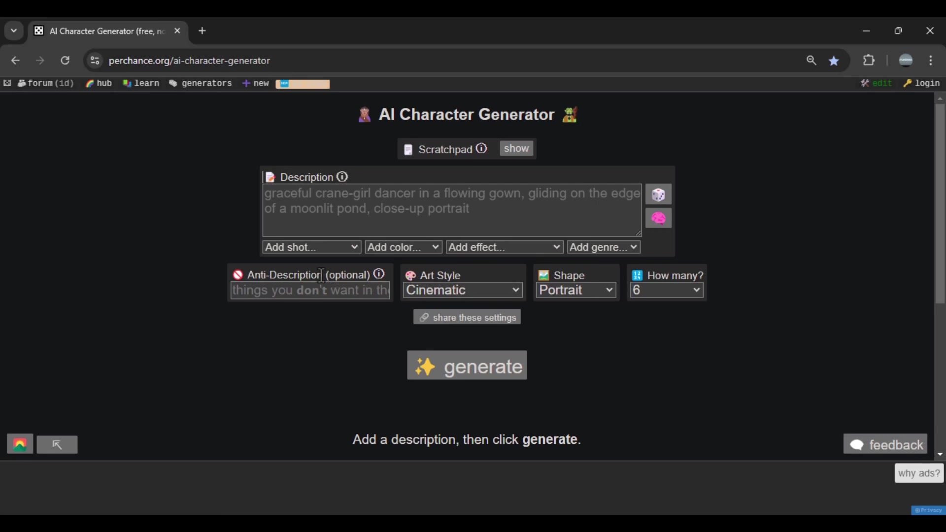 Perchance AI Character Generator: Unleash Your Creativity Free