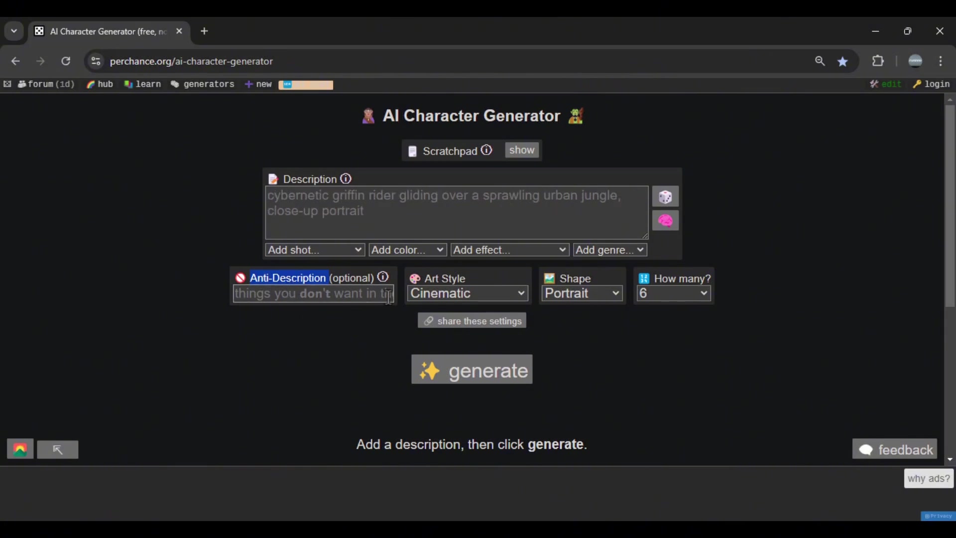 Perchance AI Character Generator: Unleash Your Creativity Free