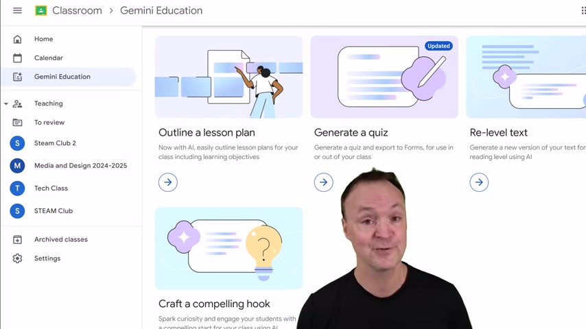 Hướng dẫn Gemini Education trong Google Classroom cho giáo viên