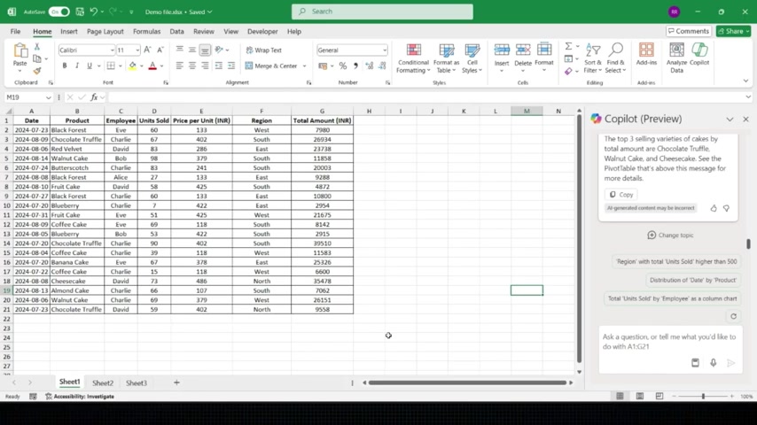 Create Excel Pivot Tables with AI: Microsoft Copilot Tutorial
