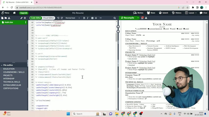 Crafting an ATS-Friendly Resume: A Guide to Overleaf Templates