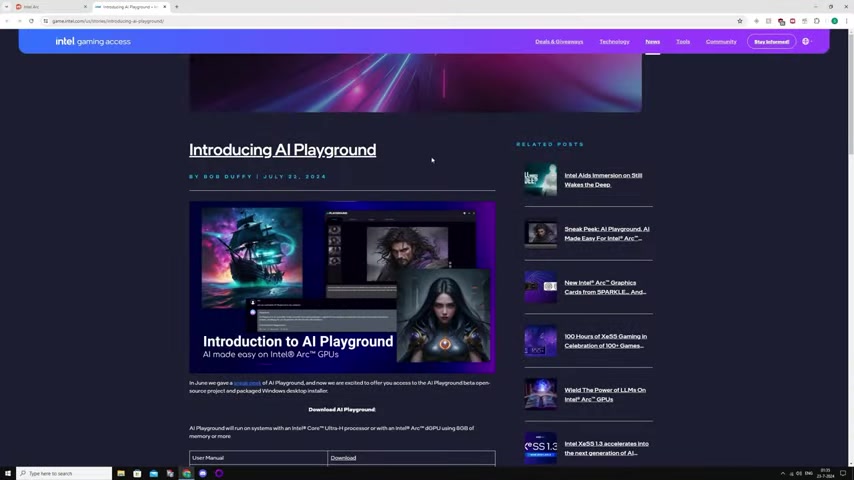 Intel Arc GPU向けAI Playgroundベータ版：インストールと活用ガイド