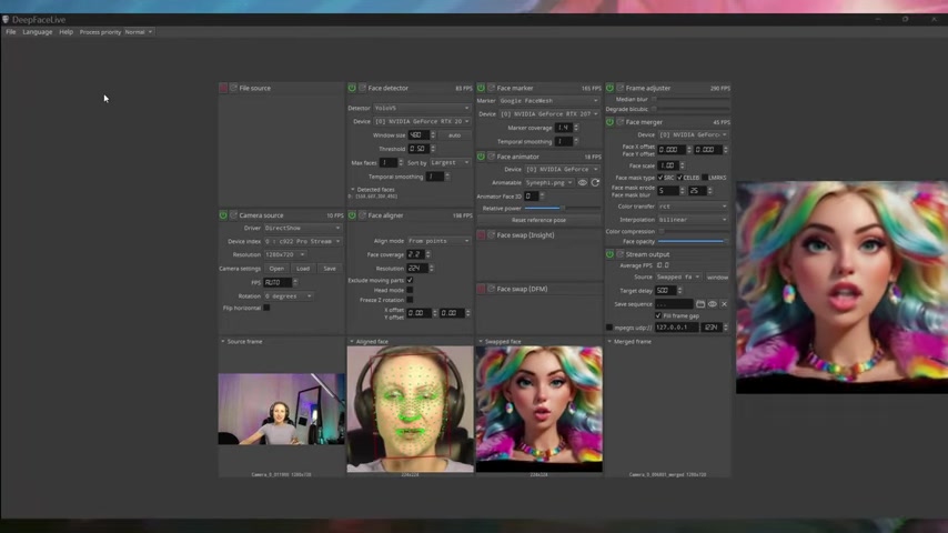 DeepFaceLive: Tạo hiệu ứng Face Swap trực tiếp cho PC và livestream